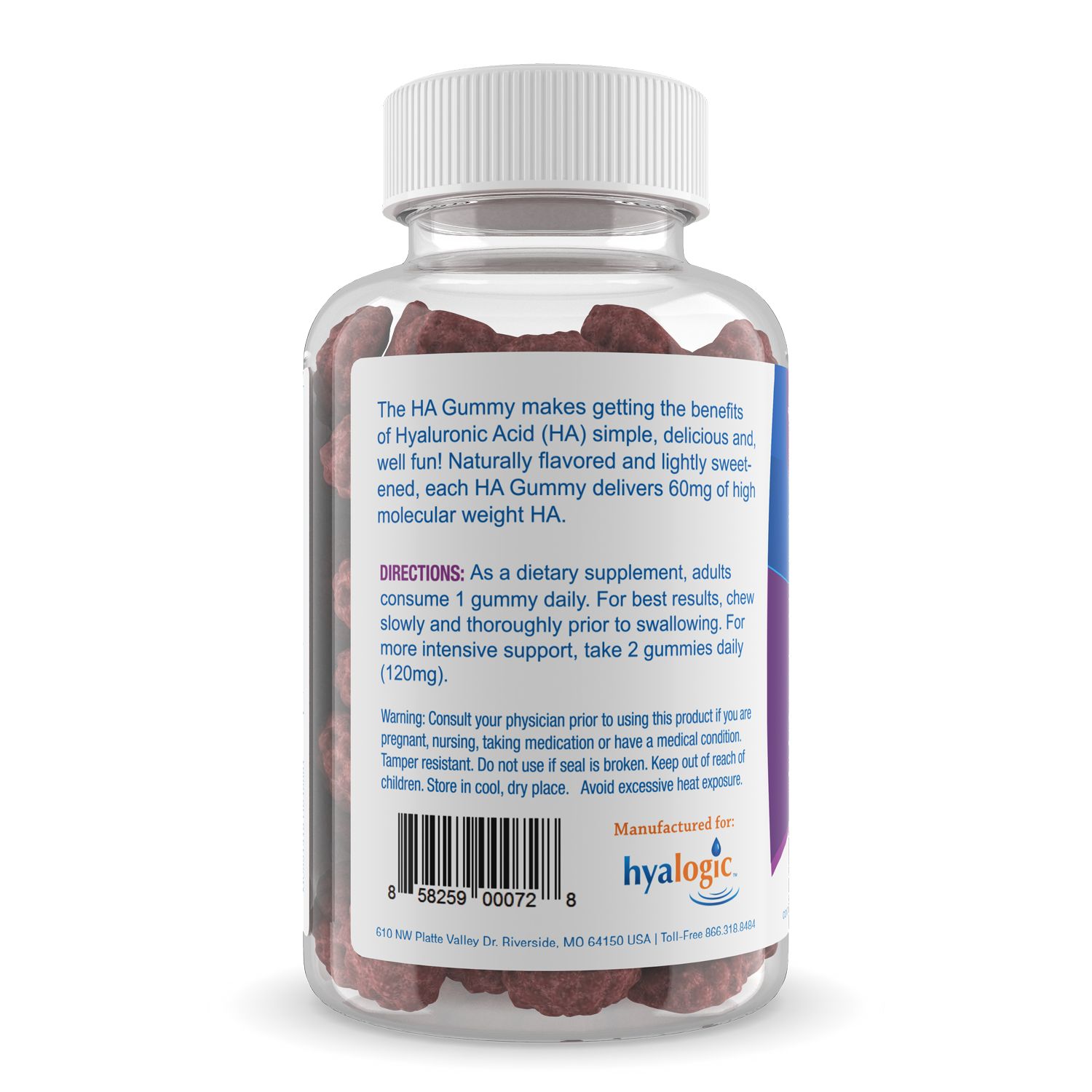 HA Gummy 60 mg - Hyalogic®